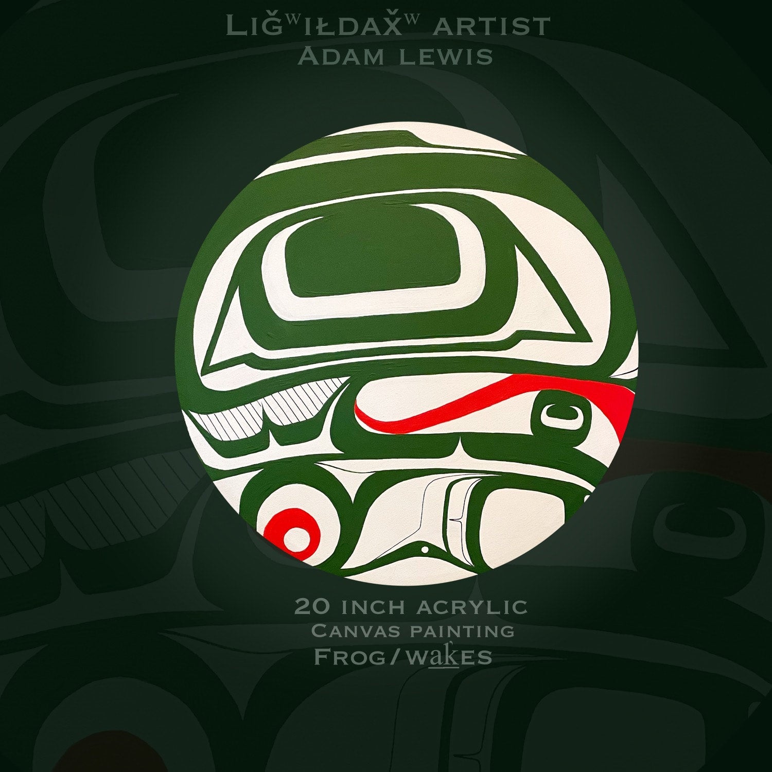 Original frog painting by Adam Lewis | Adam Lewis Art